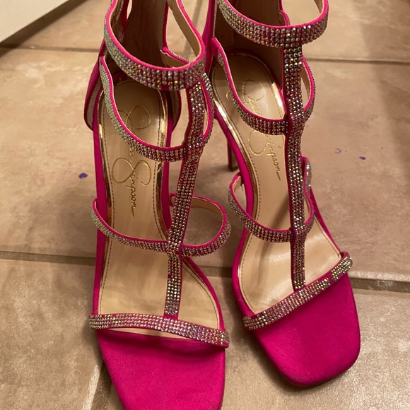 Jessica Simpson | Shoes | Worn Once Jessica Simpson Pink Heels Heels ...